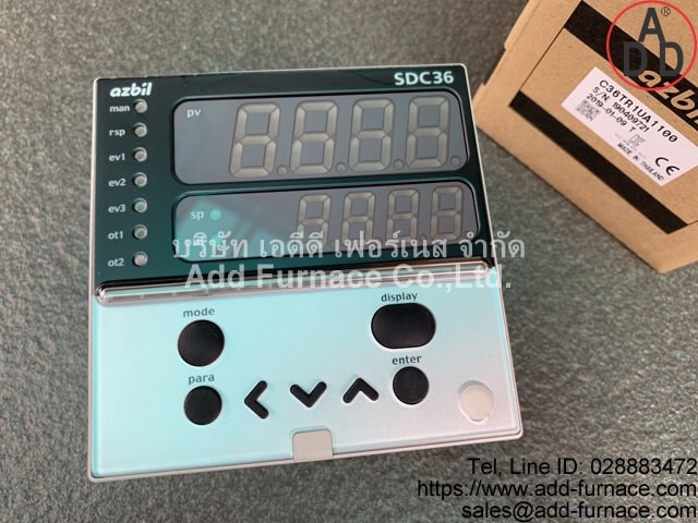 C36TR1UA1100 | azbil SDC36 - บริษัท เอดีดี เฟอร์เนส จำกัด