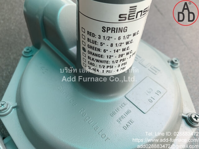 Sensus 143 Service Regulator - บริษัท เอดีดี เฟอร์เนส จำกัด