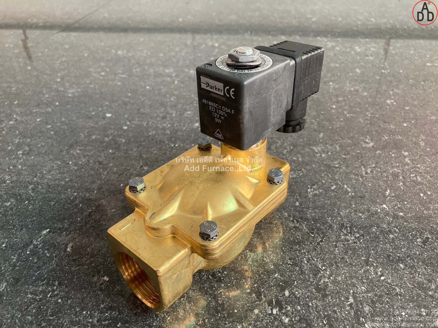 Parker Solenoid Valve 1" (DC12V) - บริษัท เอดีดี เฟอร์เนส จำกัด