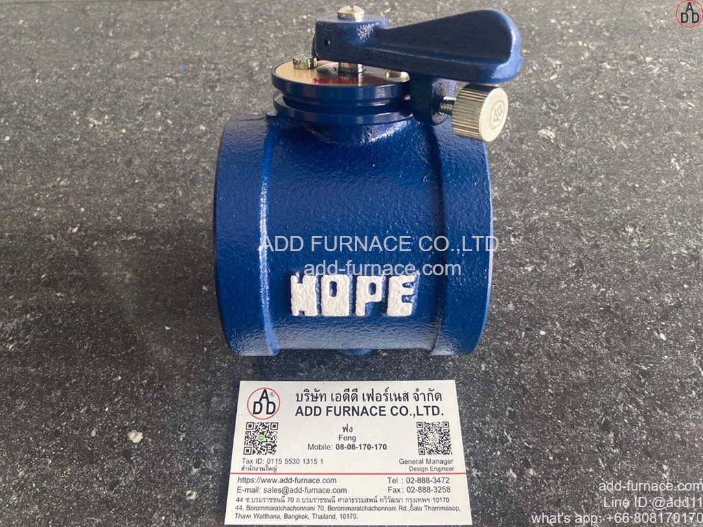 Hope HD-65 | エアー用バタフライダンパーAir,Gas Butterfly Valve Damper - บริษัท เอดี ...