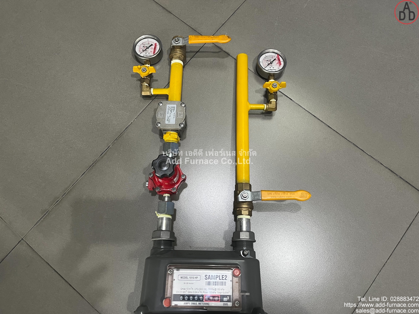 Gas Meter 750HP , 1010HP Standard Install - บริษัท เอดีดี เฟอร์เนส จำกัด